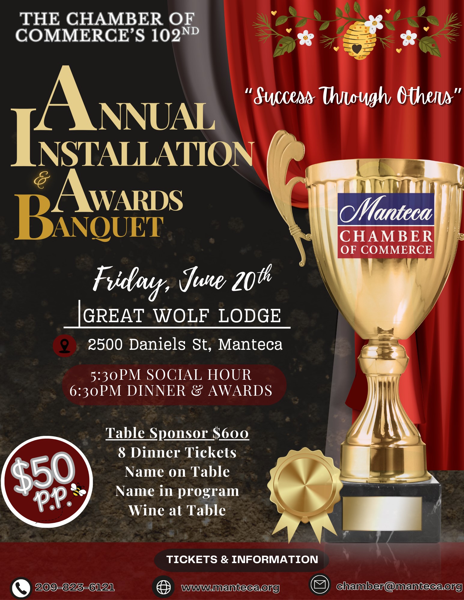 2025 Annual Installation & Awards Dinner – Manteca Chamber of Commerce